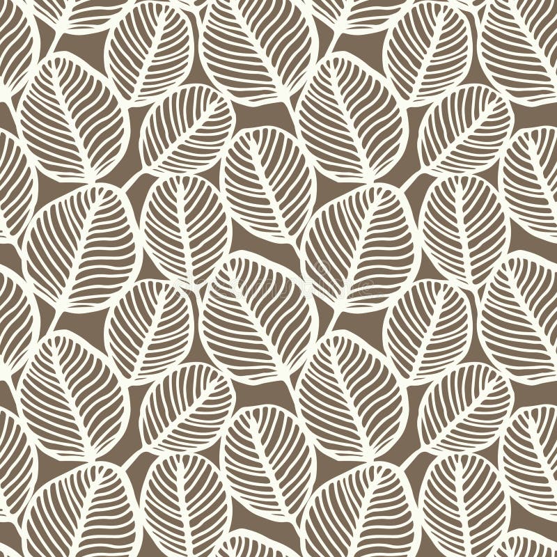 Ginkgo Biloba Leaves Pattern for Textile Stock Vector - Illustration of ...