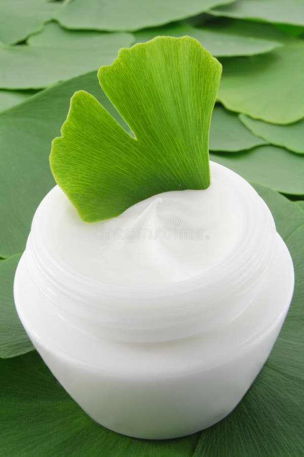 Ginkgo cream stock photo. Image of nature, moisturiser - 18721746