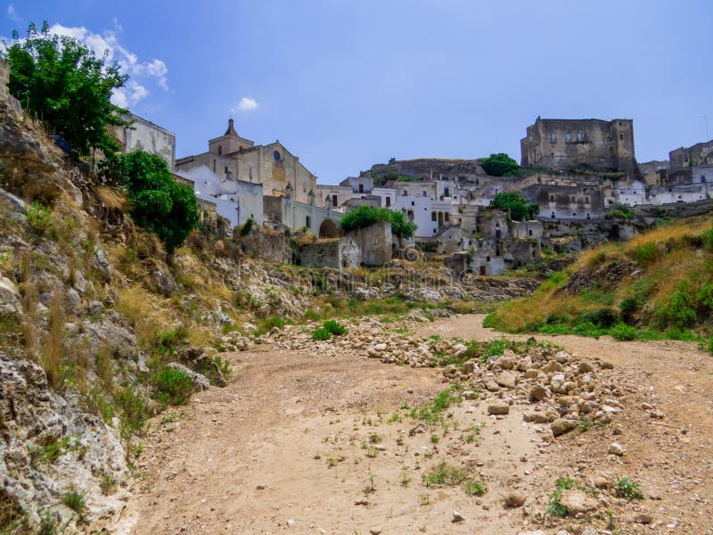 Ginosa, Italy stock photo. Image of medieval, buildings - 160112514