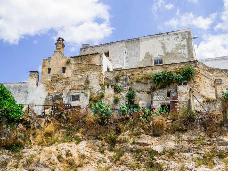Ginosa, Italy stock photo. Image of landmark, dwelling - 160112524
