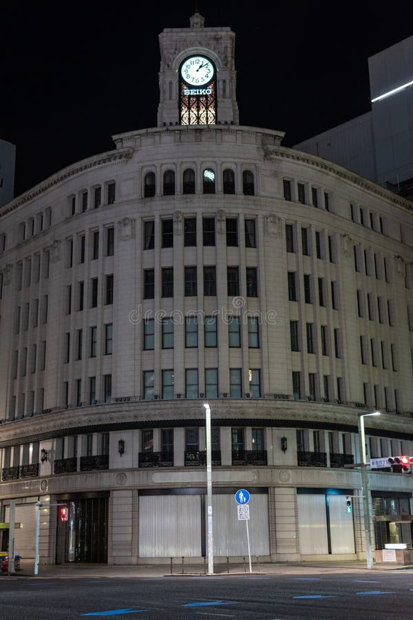 Ginza Night View, Japan Tokyo Editorial Image - Image of asian ...