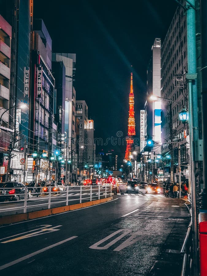 Ginza Street, Tokyo, Japan editorial stock photo. Image of architecture ...