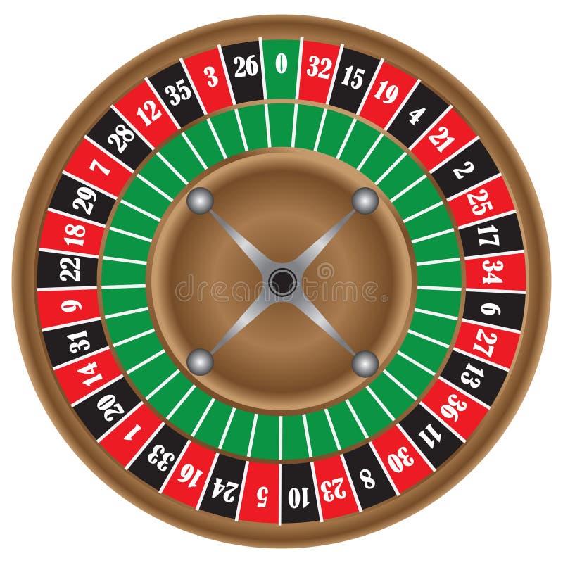 Gioco Classico Della Ruota Di Roulette Illustrazione Vettoriale ...
