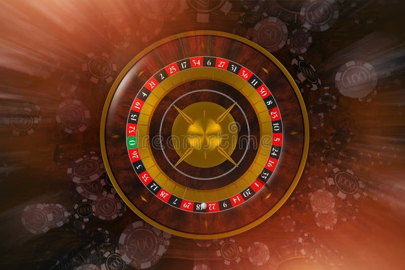 Gioco Classico Della Ruota Di Roulette Illustrazione Vettoriale ...