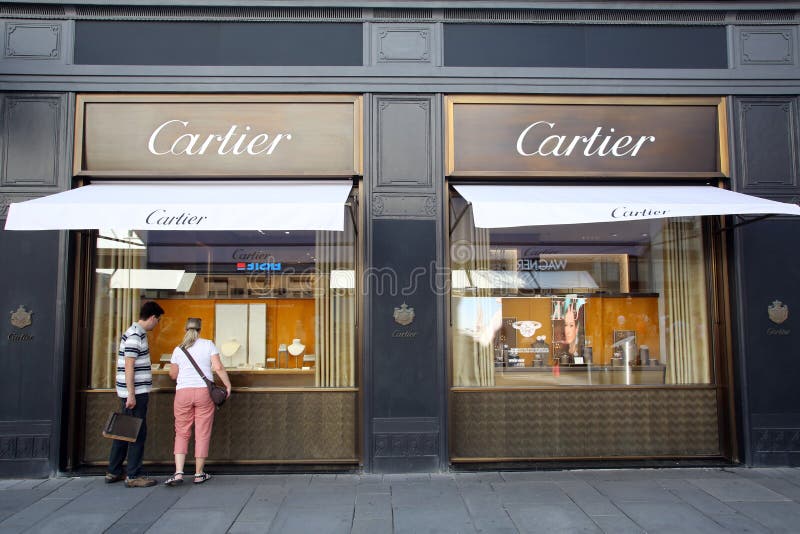 GIOIELLIERI DI CARTIER a VIENNA, AUSTRIA Fotografia Editoriale ...
