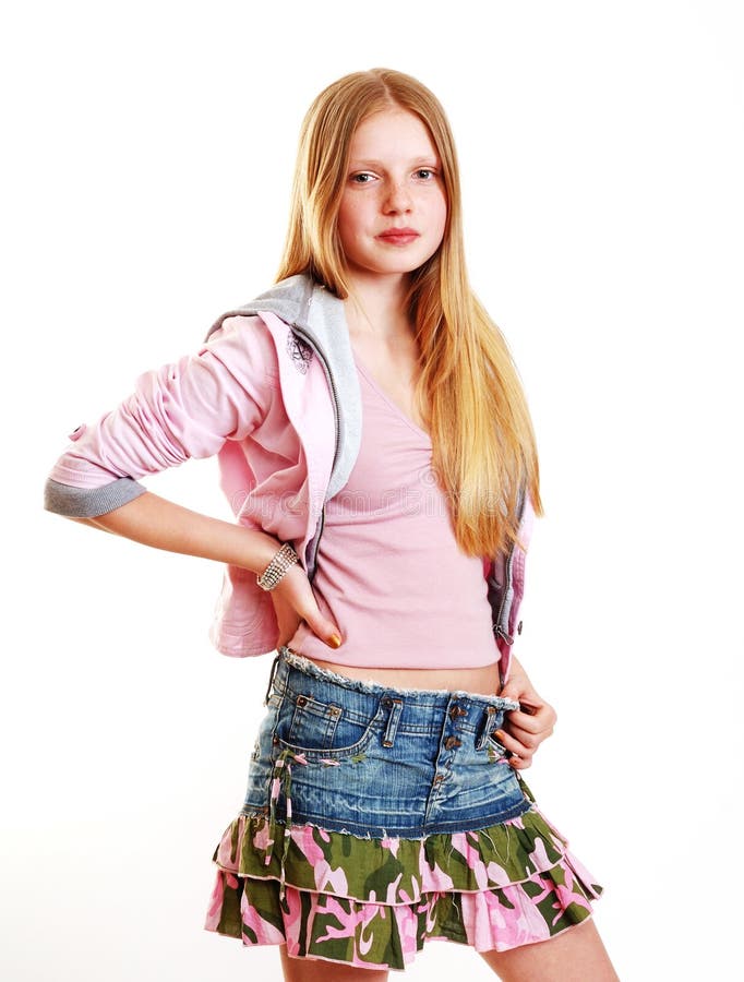 Ragazza Adolescente Moderna Immagine Stock - Immagine di proposto ...