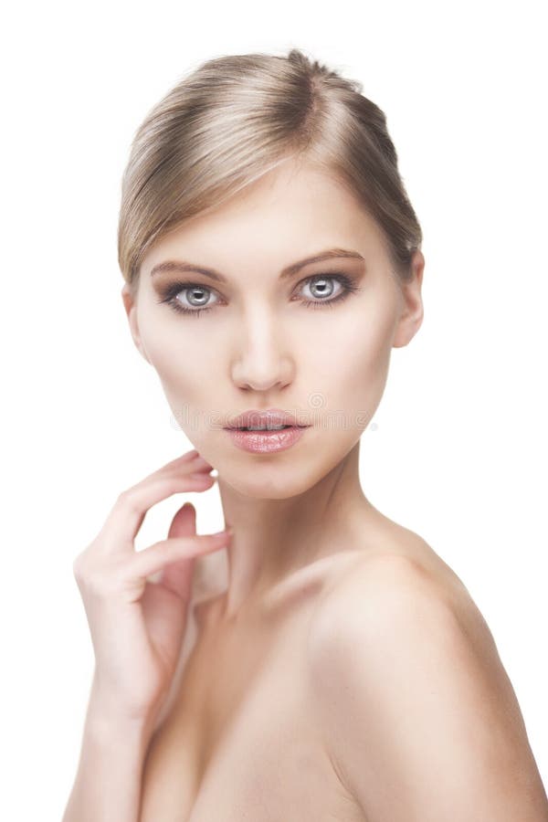 Giovane bella donna fotografia stock. Immagine di biondo - 28931966