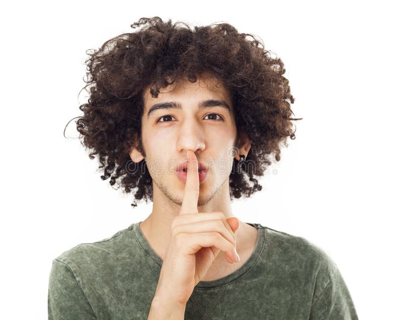 Giovane Che Fa Gesto Di Silenzio Fotografia Stock - Immagine di persona ... Giovane Che Fa Gesto Di Silenzio Fotografia Stock - Immagine di persona ...