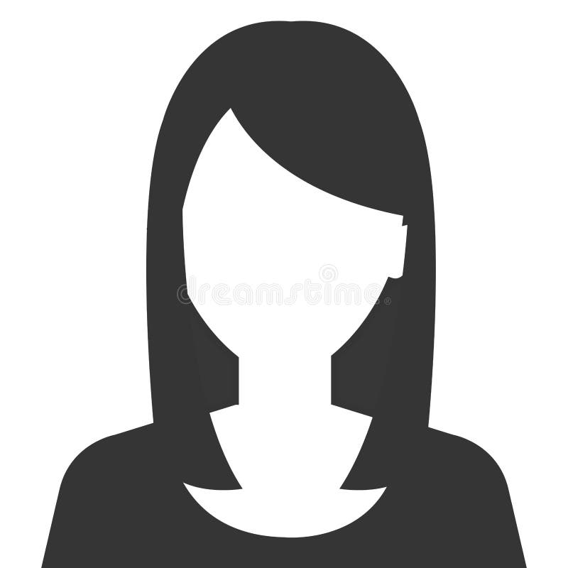 Icona Profilo Di Giovane Dirigente Donna Illustrazione Vettoriale ...