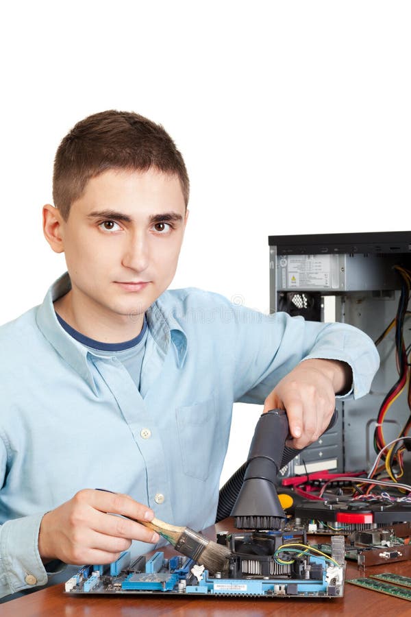 Giovane Ingegnere in Informatica Fotografia Stock - Immagine di bordo ...