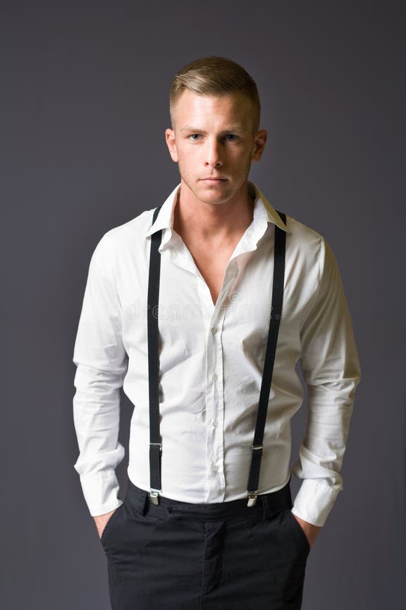 Modello Maschile Giovane Di Moda Immagine Stock - Immagine di modo ...