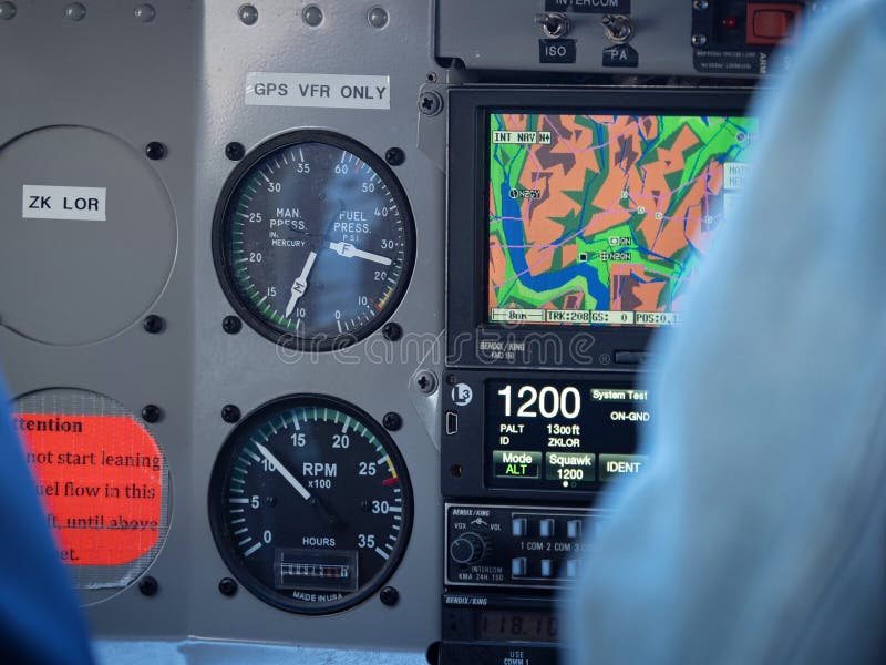 GippsAero GA8 Airvan Propeller Aircraft Cockpit Control Panel Dashboard ...