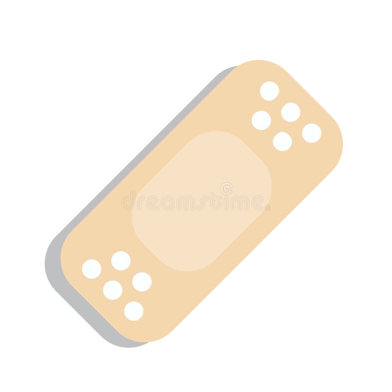 Gips-oder Pflaster-Ikone Medizinisches Flecken-Symbol Vektor Abbildung ...