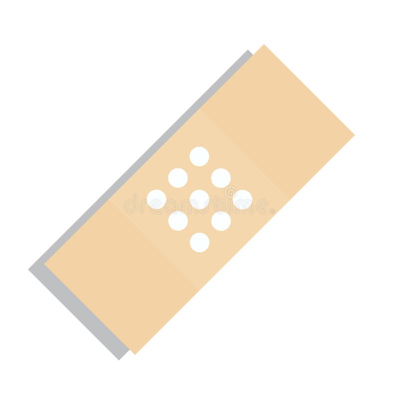 Gips-oder Pflaster-Ikone Medizinisches Flecken-Symbol Vektor Abbildung ...