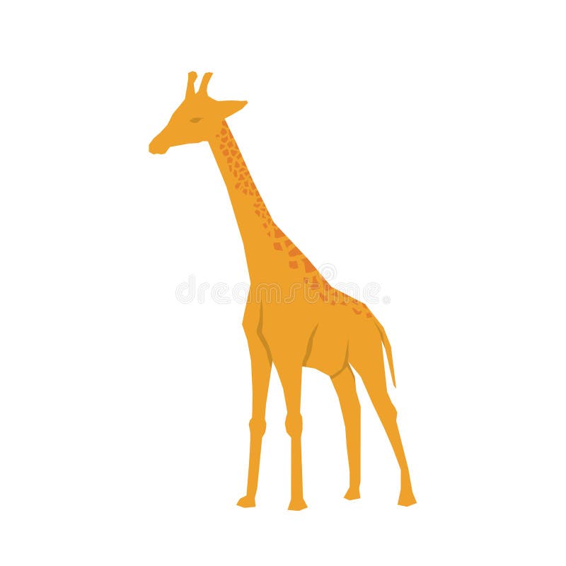 Giraffe african animal stock vector. Illustration of africa - 81687590