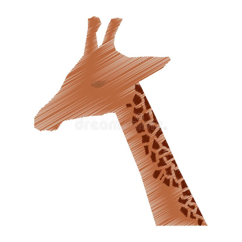 Giraffe african animal stock vector. Illustration of vector - 81718846