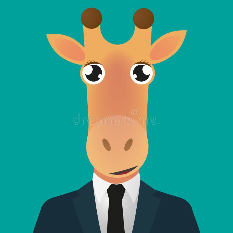 Giraffe avatar stock illustration. Illustration of head - 45383470