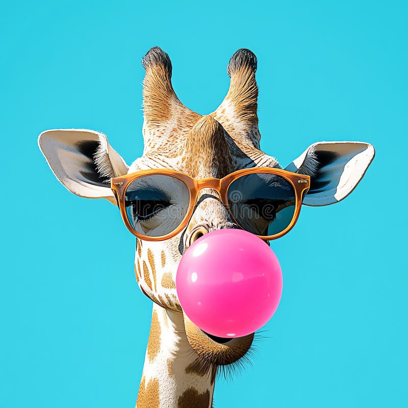 Giraffe Bubble, AI Generated Stock Illustration - Illustration of ...