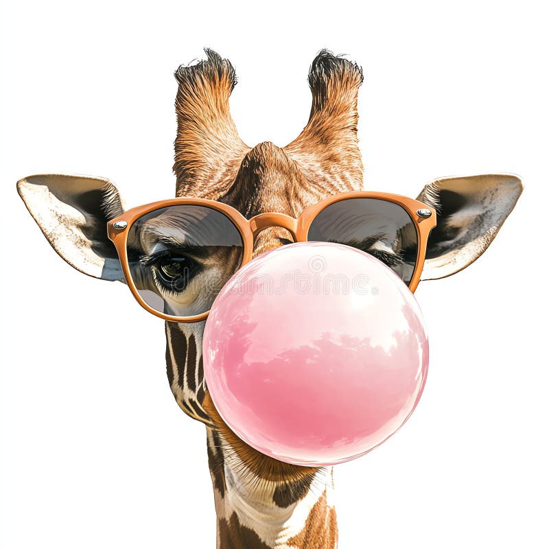 Giraffe Bubble, AI Generated Stock Illustration - Illustration of ...