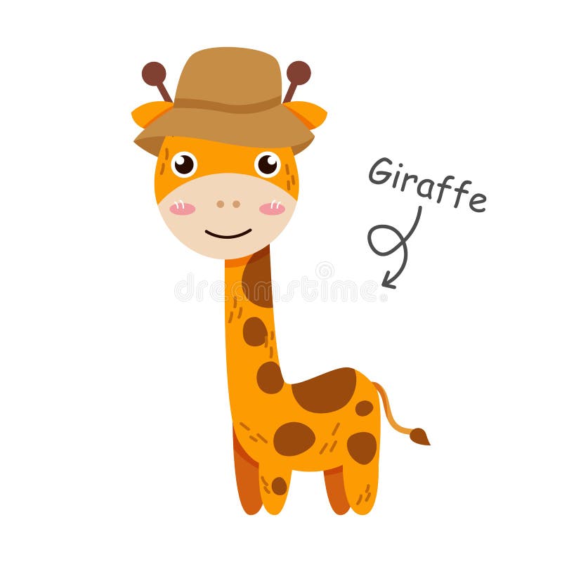 Cartoon Front Giraffe Stock Illustrations – 269 Cartoon Front Giraffe ...