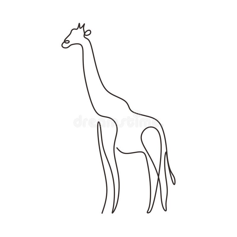 Giraffe Line Drawing Stock Illustrations – 5,453 Giraffe Line Drawing ...