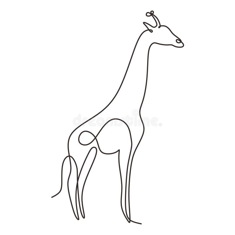 Giraffe Line Drawing Stock Illustrations – 5,341 Giraffe Line Drawing ...