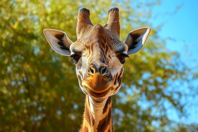 Giraffe Forming the Letter G, Creative Animal Design Generative AI ...