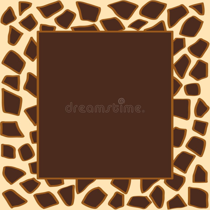Giraffe frame stock illustration. Illustration of print - 11951391
