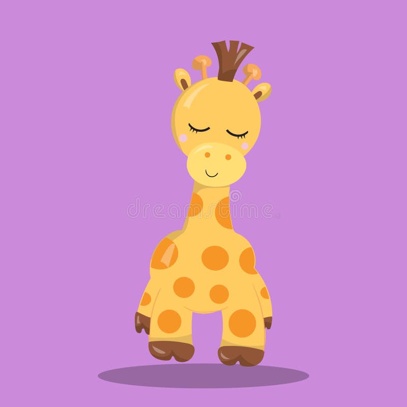 Cartoon Giraffe Front Stock Illustrations – 648 Cartoon Giraffe Front ...