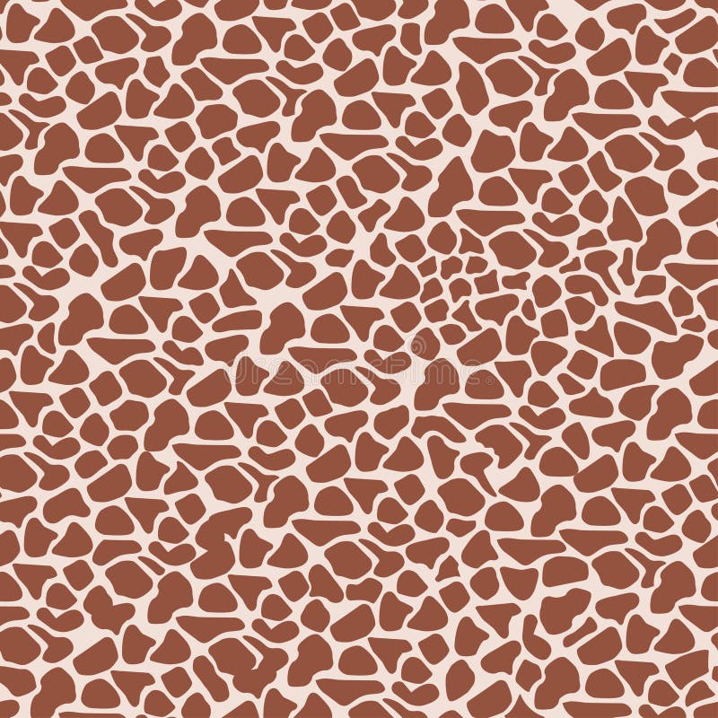 Giraffe Fur Seamless Pattern Stock Vector - Illustration of print ...