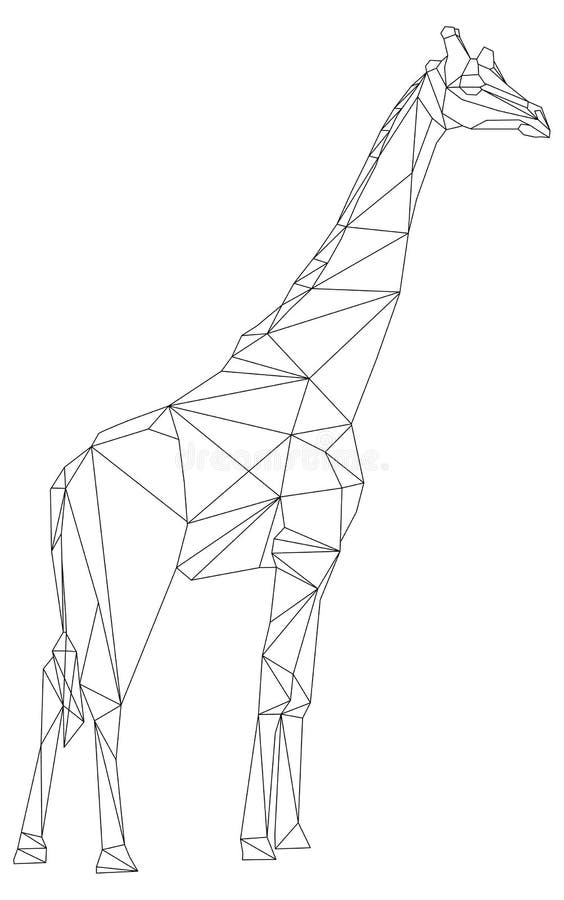 Giraffe stock vector. Illustration of standing, rest, siesta - 4244864