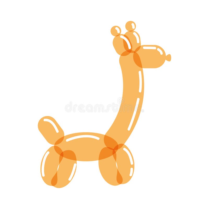 Giraffe inflatable balloon stock vector. Illustration of decoration ...