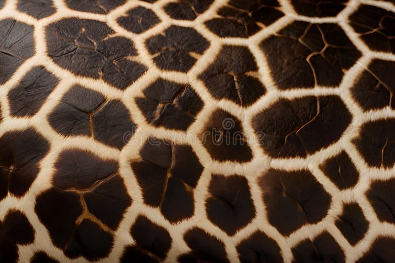 Giraffe Leather Texture, Showcasing Unique Patterns and Skin Details ...