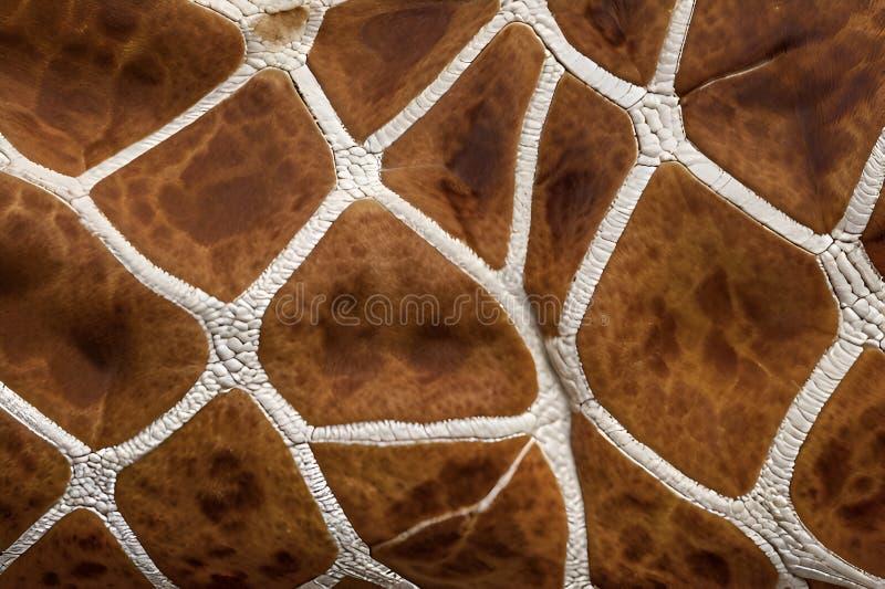 Giraffe Leather Texture, Showcasing Unique Patterns and Skin Details ...