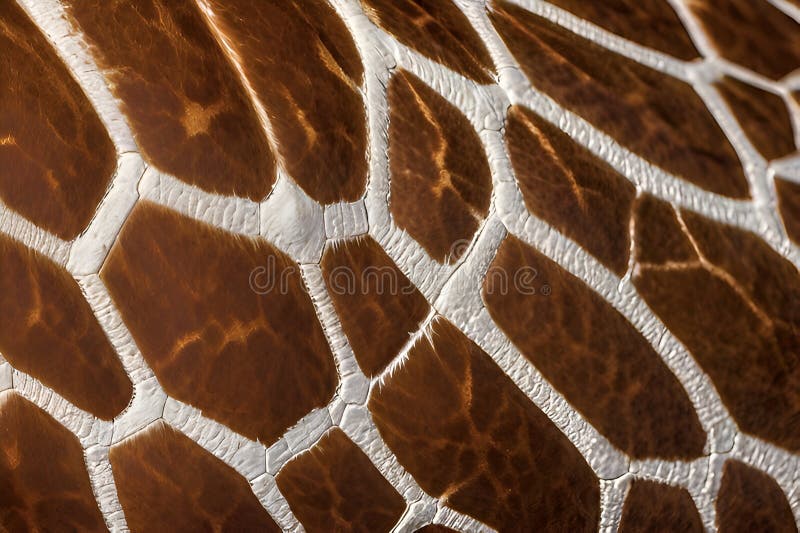 Giraffe Leather Texture, Showcasing Unique Patterns and Skin Details ...