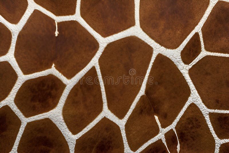 Giraffe Leather Texture, Showcasing Unique Patterns and Skin Details ...