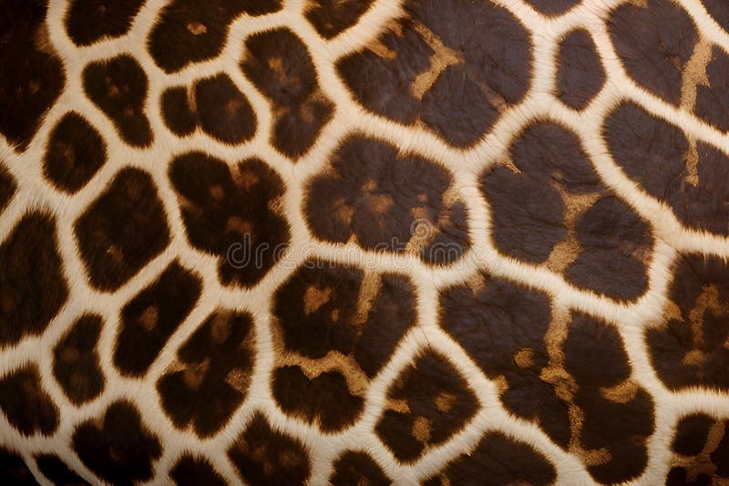 Giraffe Leather Texture, Showcasing Unique Patterns and Skin Details ...