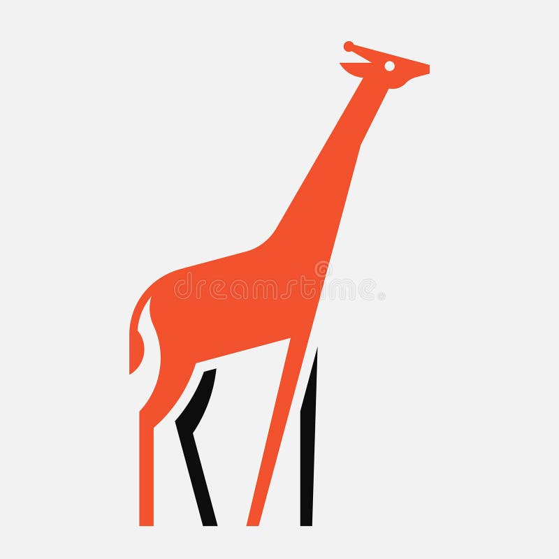 Giraffe Logo stock vector. Illustration of safari, design - 259982822