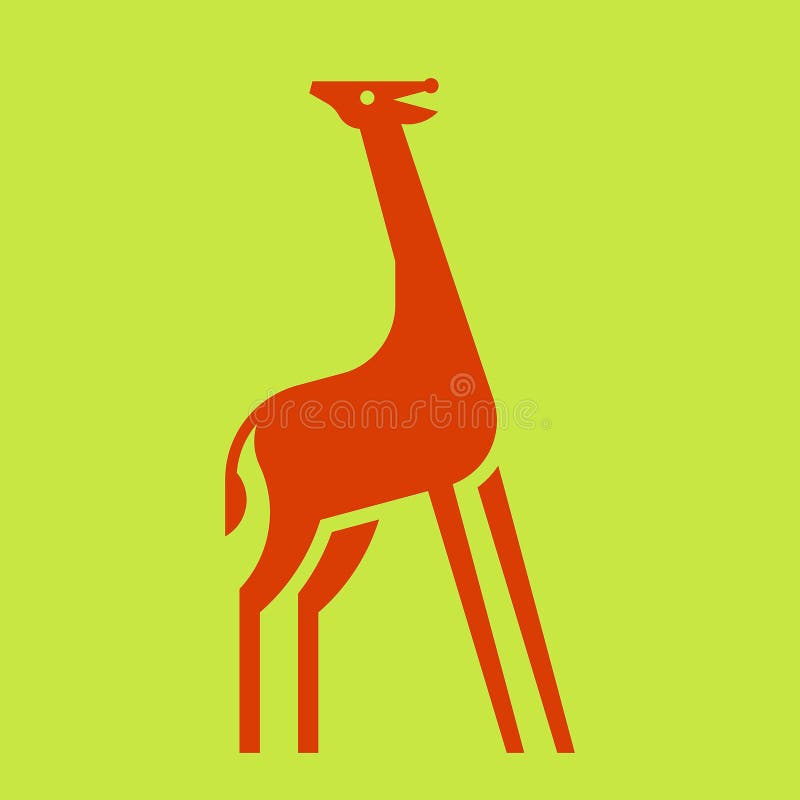 Giraffe Logo stock vector. Illustration of logo, abstract - 259982827
