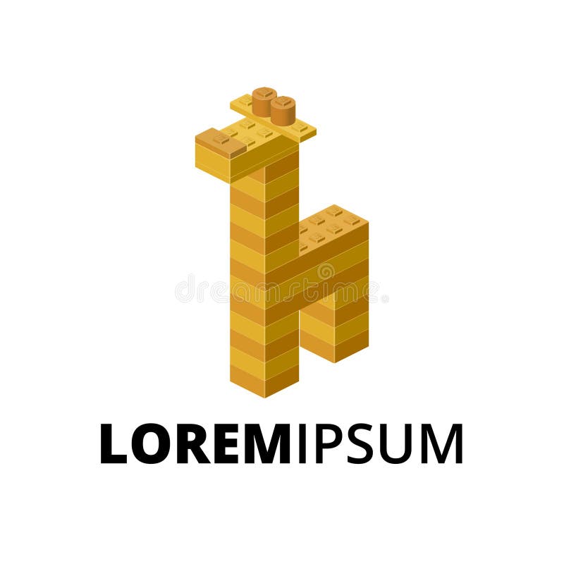 Giraffe Logo for Print and Design. Vector Illustration. Stock Vector ...