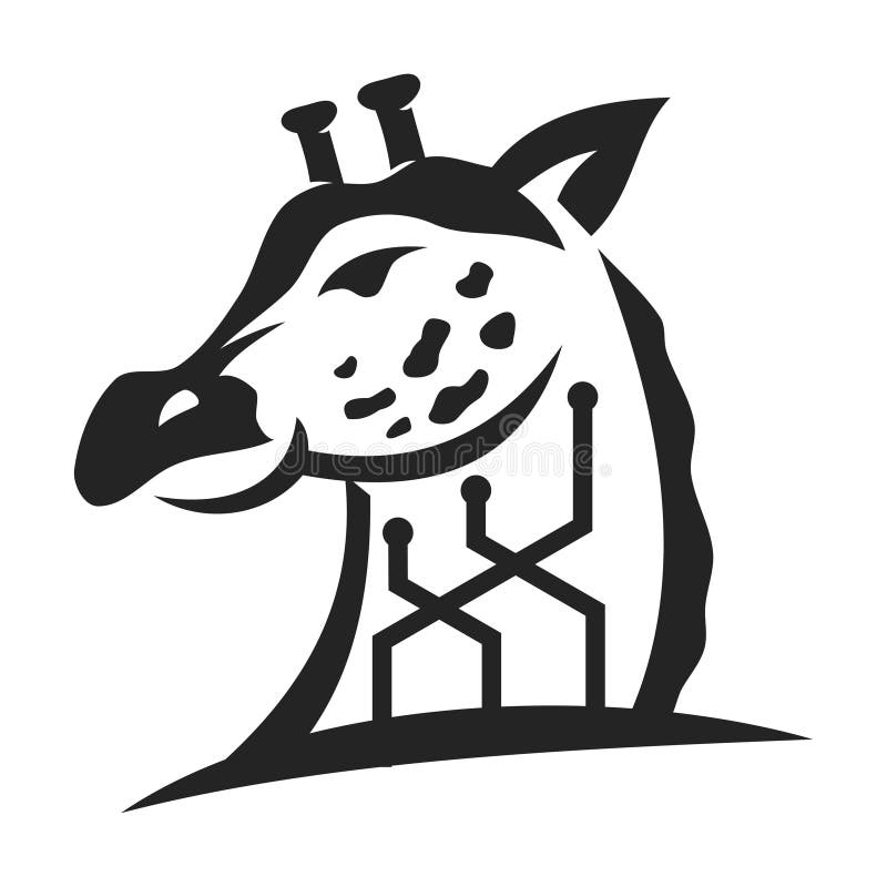 Giraffe Logo Template Isolated. Brand Identity. Abstract Vector Graphic ...