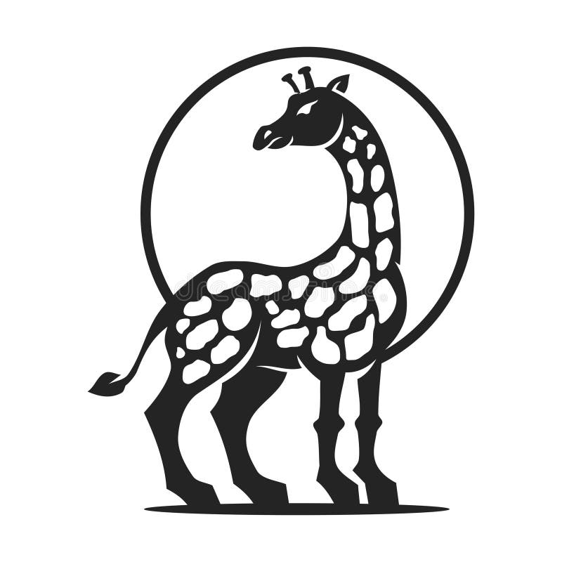Giraffe Logo Template Isolated. Brand Identity. Abstract Vector Graphic ...