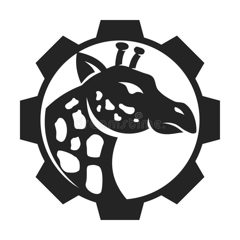 Giraffe Logo Template Isolated. Brand Identity. Abstract Vector Graphic ...