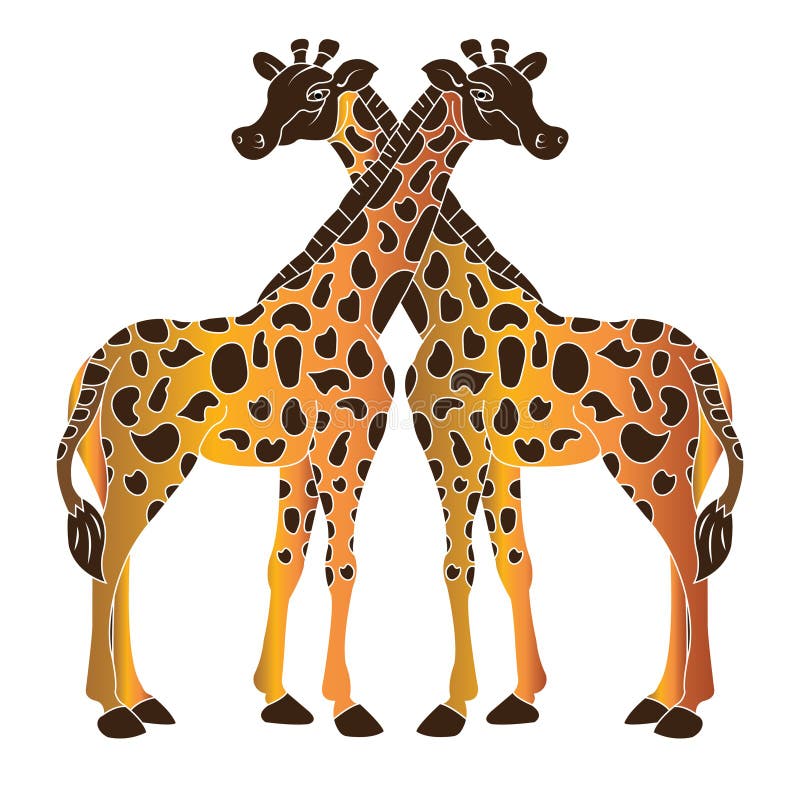 Giraffe Logo Template Isolated. Brand Identity. Icon Abstract Vector ...