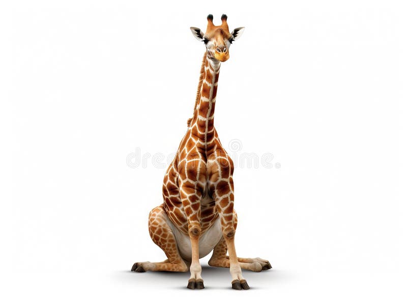 Giraffe Made with Generative AI Illustration Stock Illustration ...
