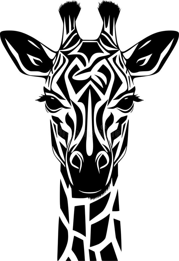 Giraffe - Minimalist and Simple Silhouette - Vector Illustration Stock ...