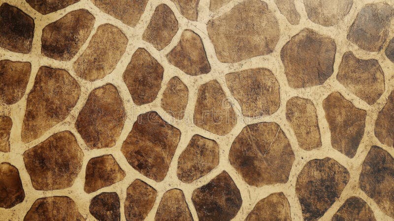 Giraffe Pattern Texture with Earthy Brown and Cream Abstract Shapes Stock Photo - Image of ...