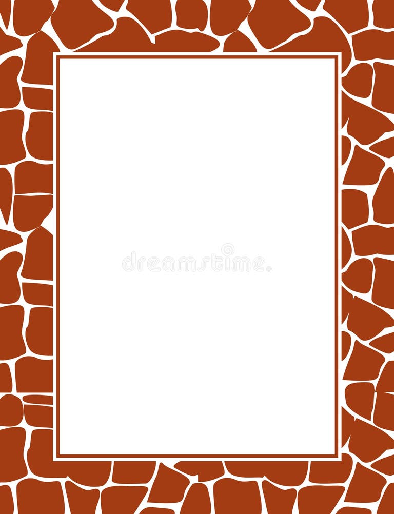 Giraffe Print Border Stock Illustrations – 719 Giraffe Print Border ...