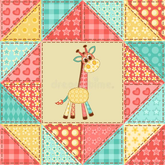 Giraffe Patchwork Pattern Stock Illustrations – 157 Giraffe Patchwork ...