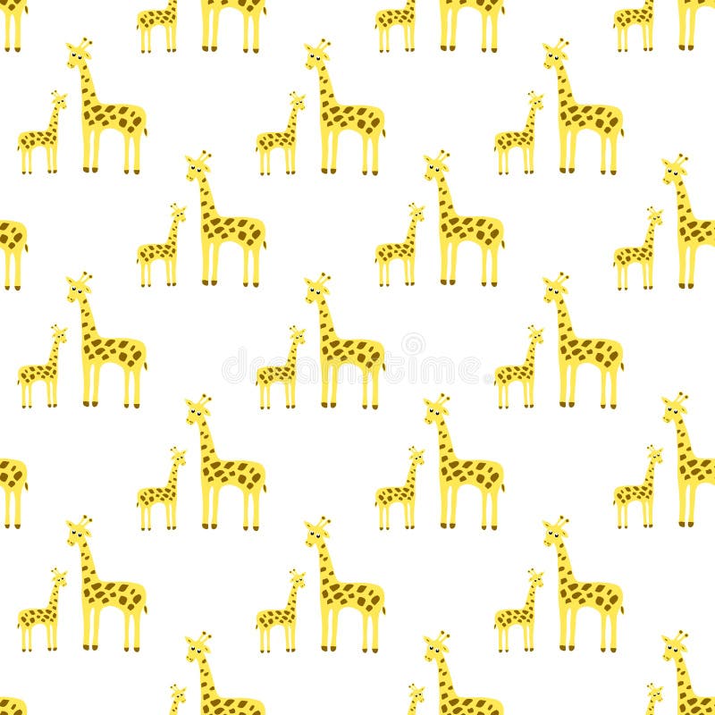 Giraffe seamless pattern. stock vector. Illustration of cute - 73644050